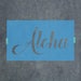 Aloha Stencil, Reuseable Aloha Hawaii Stencil, Hawaii Aloha Stencil ...