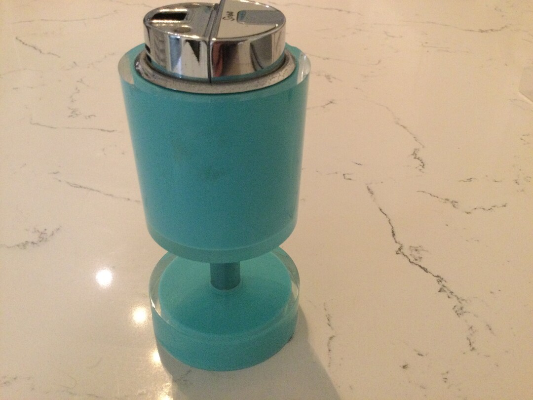RARE Aqua Lucite Scripto Table Lighter - Etsy