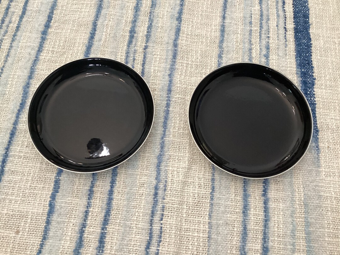 Cathrineholm Black Enamel Coasters - Etsy