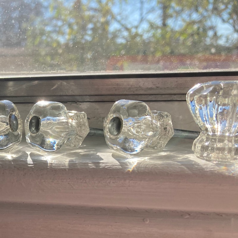 Glass Drawer Pulls - Etsy
