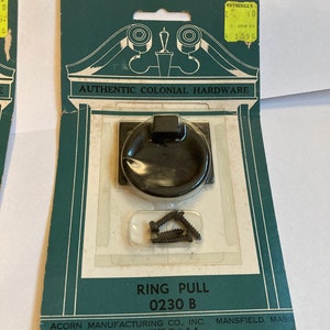 Authentic Vintage Colonial Hardware Set of 2 Ring Pulls 0230B - Etsy