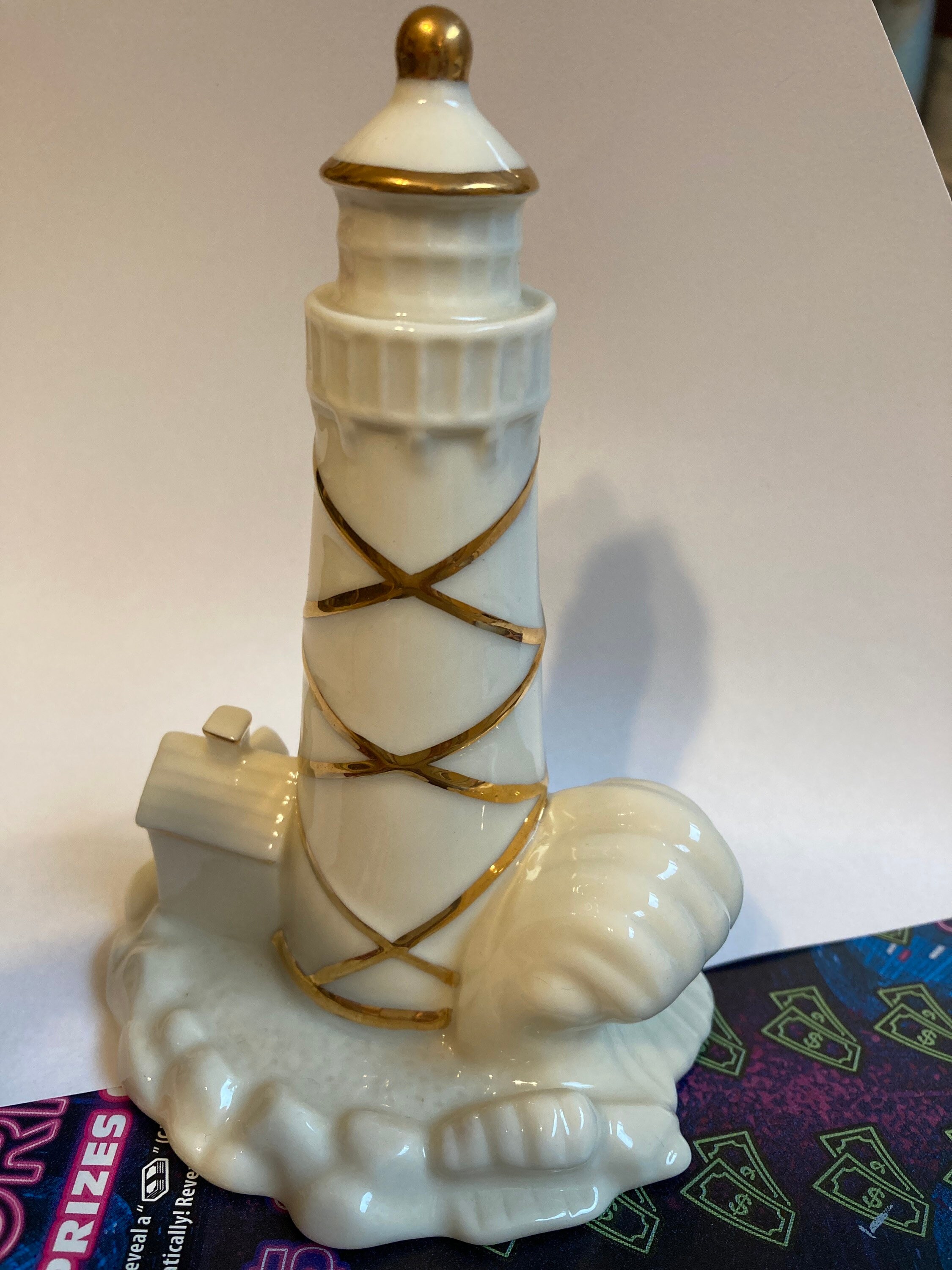 Vintage Lenox Lighthouse With Certificate Fine China and 24KT Gold - Etsy