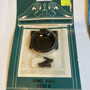 Authentic Vintage Colonial Hardware Set of 2 Ring Pulls 0230B - Etsy