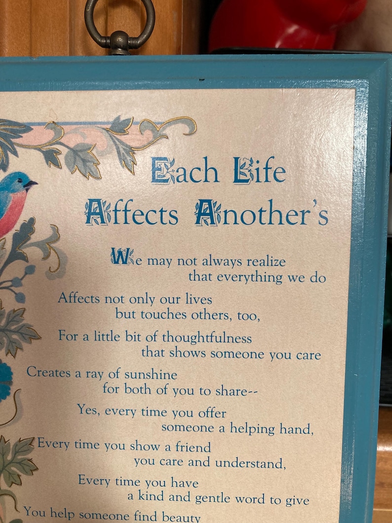 1979 Vintage Hallmark Life Sayings Plaque Blue Bird - Etsy