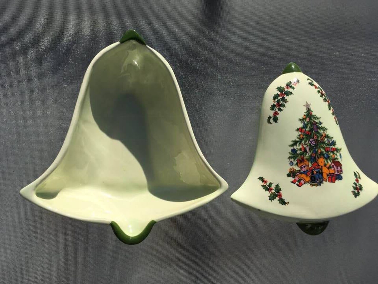 Vintage Holiday Bell Covered Candy Dish Made 1816 - Etsy