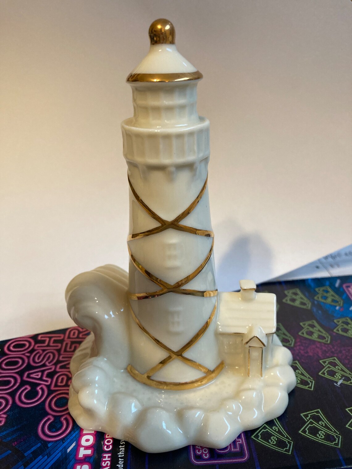 Vintage Lenox Lighthouse With Certificate Fine China and 24KT Gold - Etsy