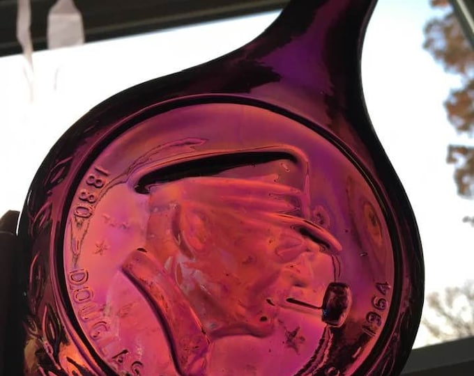 Vintage Wheaton Mini Ruby Red Glass Bottles, Violin Shaped Bottle, the ...