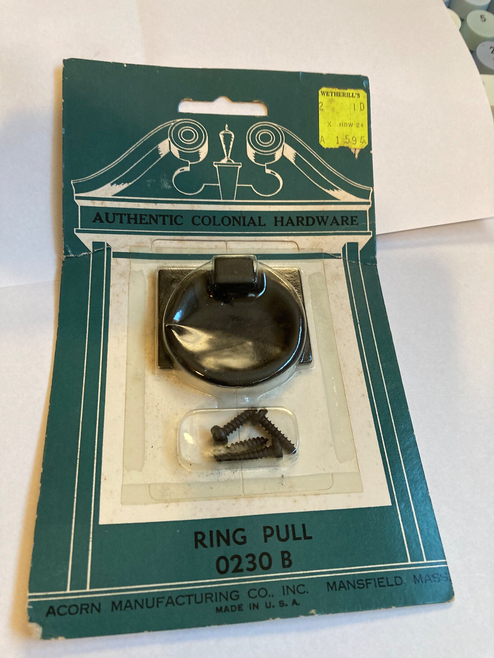 Authentic Vintage Colonial Hardware Set of 2 Ring Pulls 0230B - Etsy