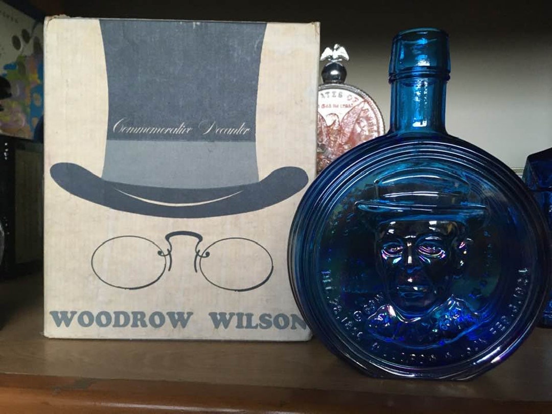 Wheaton Woodrow Wilson Commemorative Decanter With Original Box - Etsy