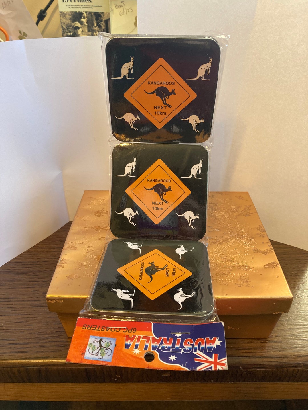 Australia Souvenir 6pc Coaster Set - Etsy