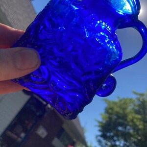 Cobalt Blue Decorative Mini Pitcher - Etsy UK