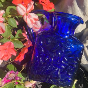 Cobalt Blue Decorative Mini Pitcher - Etsy UK