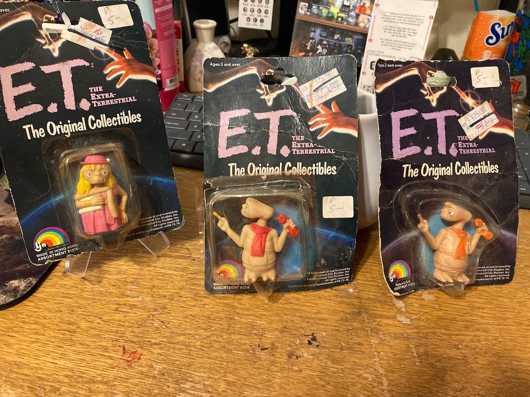 Rare 1982 Universal Studios E.T. Collectible Figurines - Set of 3 - Etsy