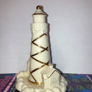 Vintage Lenox Lighthouse With Certificate Fine China and 24KT Gold - Etsy