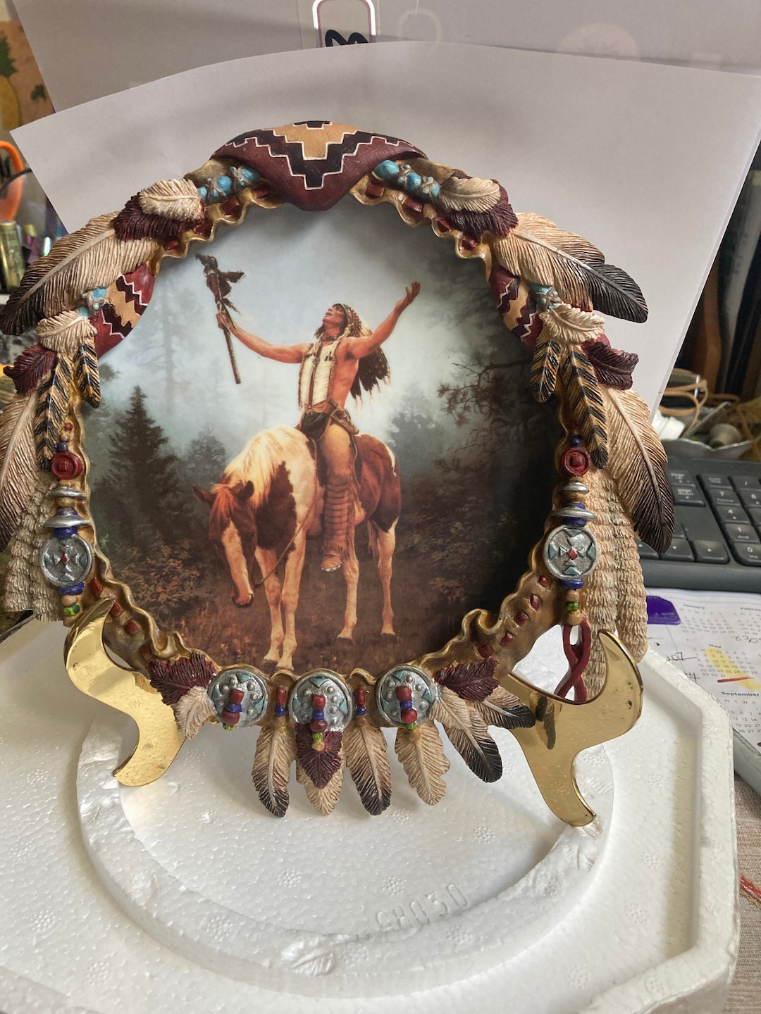 1997 Hamilton Collection Deliverance From the Mystic Warriors Shield ...