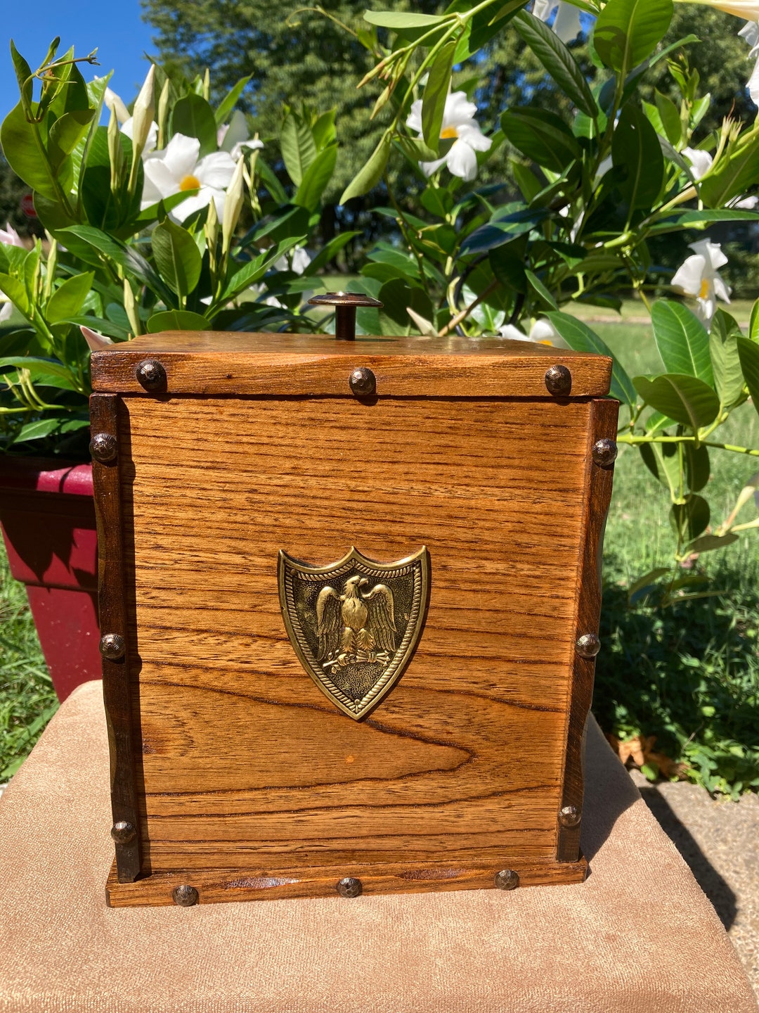 Rare Vintage Eagle Wooden Ice Bucket - Etsy