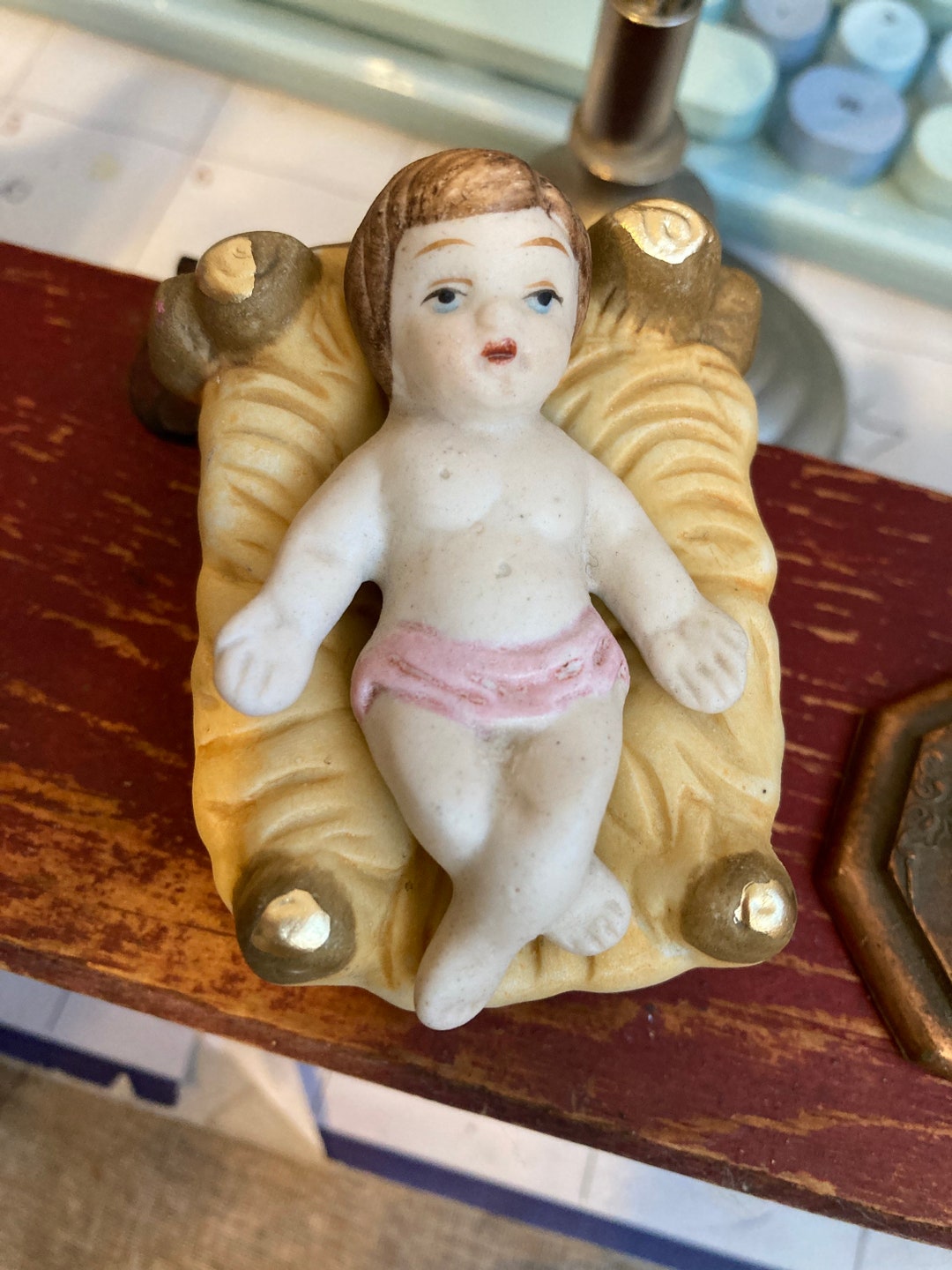 Vintage Ceramic Manger Figures Set of Ten - Etsy
