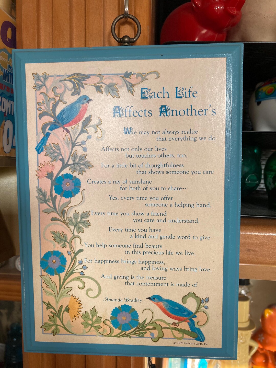 1979 Vintage Hallmark Life Sayings Plaque Blue Bird - Etsy