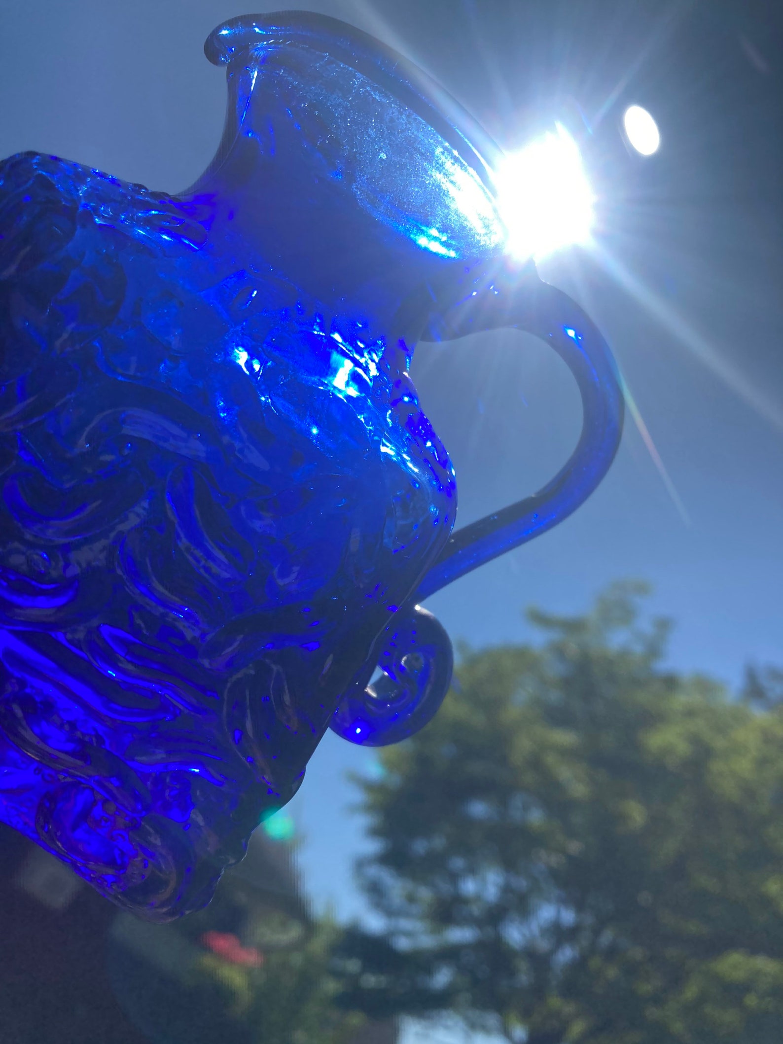 Cobalt Blue Decorative Mini Pitcher - Etsy UK