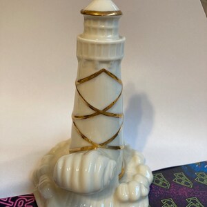Vintage Lenox Lighthouse With Certificate Fine China and 24KT Gold - Etsy