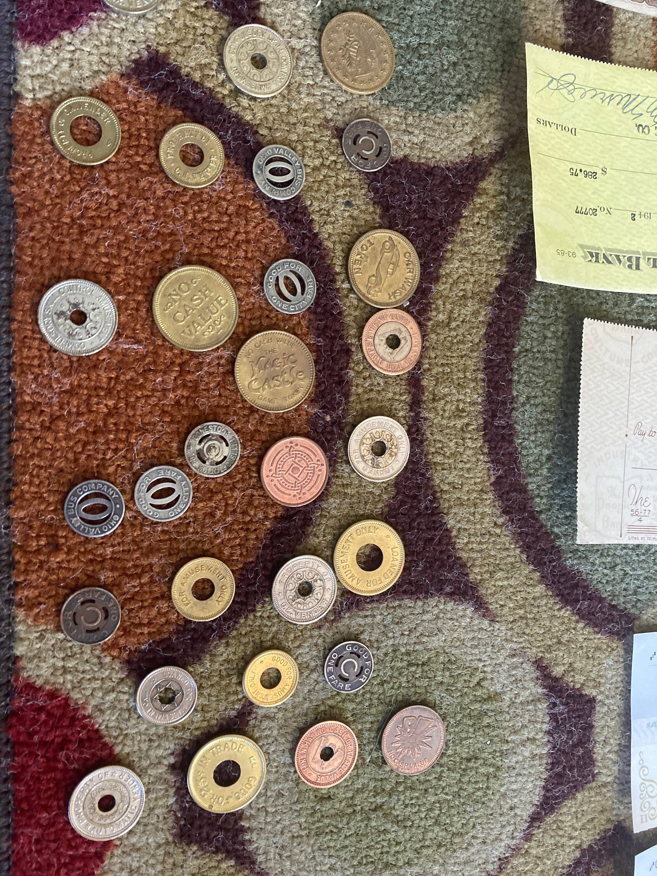 Old Tokens Old Checks and Copper Crosses - Etsy