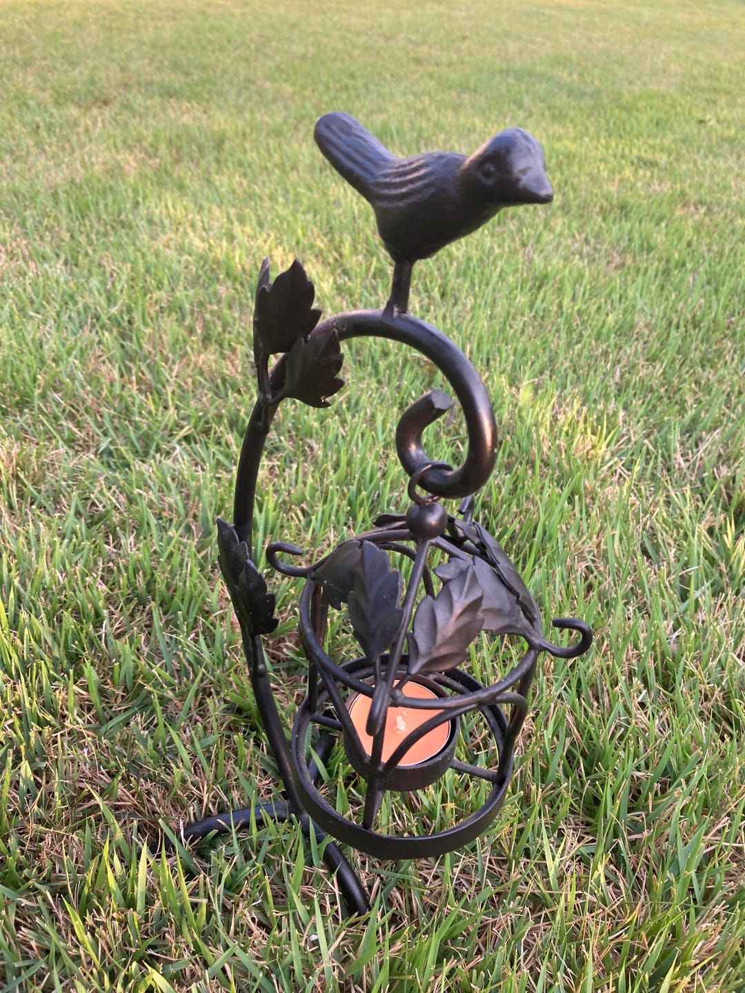 Rare Bird on Birdcage Tea Light Holder - Etsy
