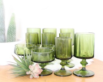 Glassware set | Etsy