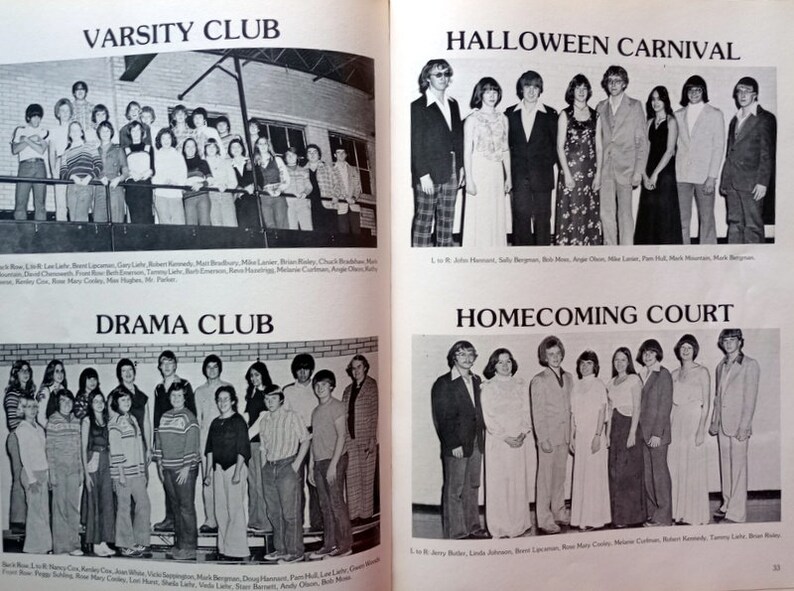 Original Vintage 1978 Pioneer Yearbook Perry Illinois High School First ...