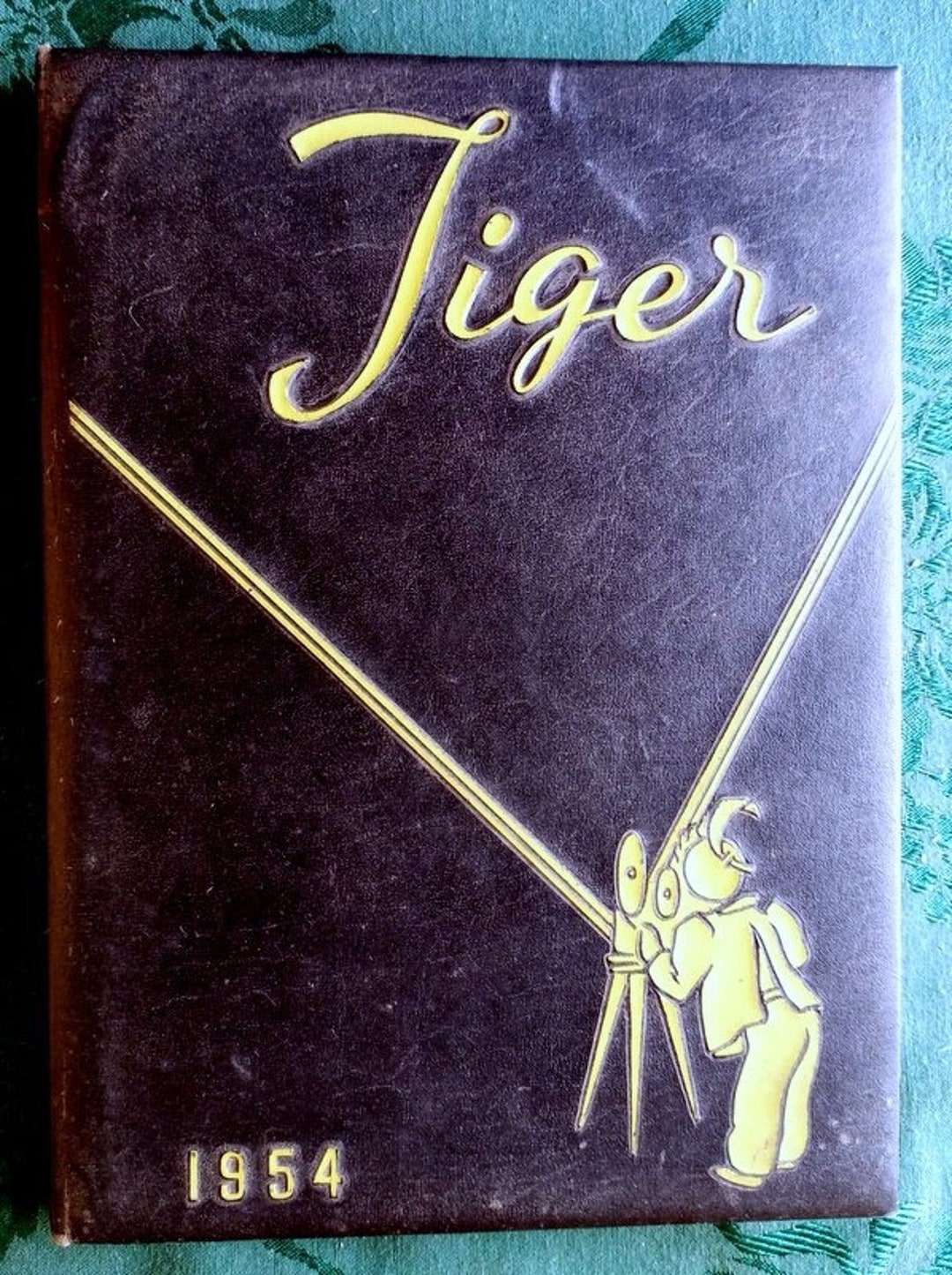 Original Vintage 1954 the Tiger Yearbook Beardstown High School ...