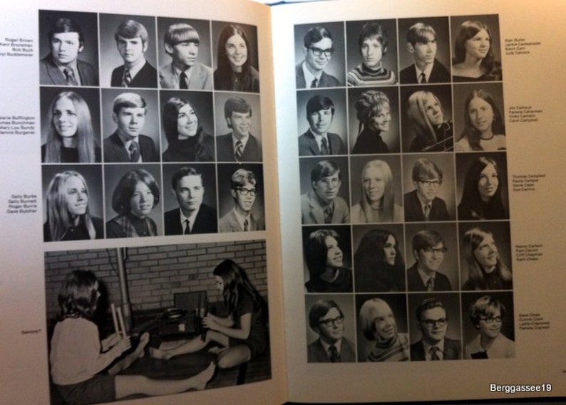 Original 1971 Springfield High School Yearbook Capitoline Illinois ...