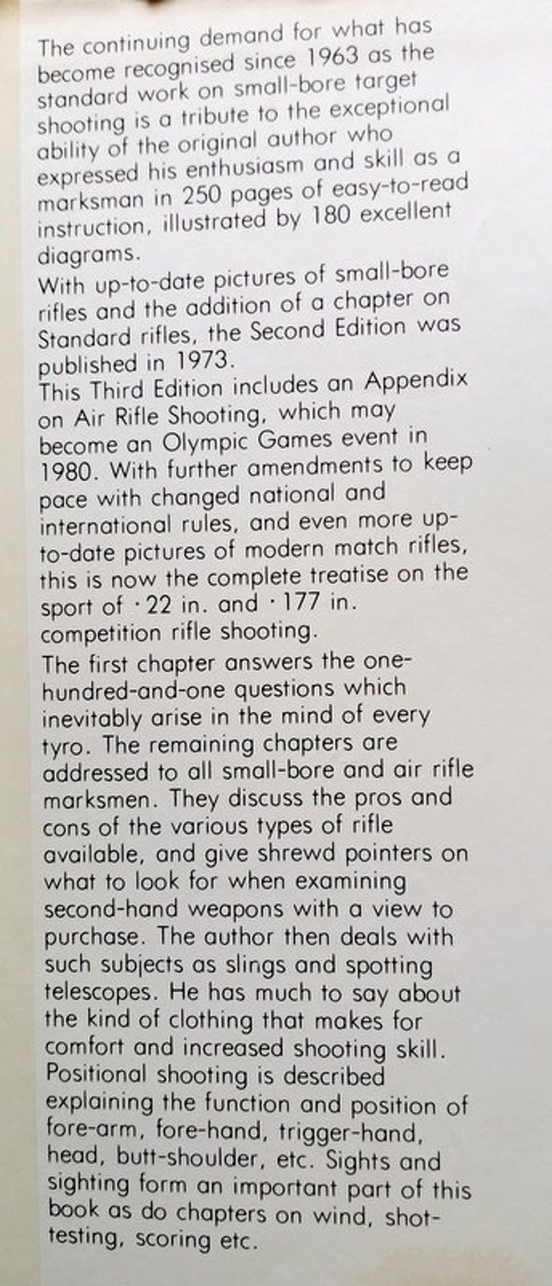 1977 Third Edition Book Small-bore Target Shooting W.H. Fuller - Etsy