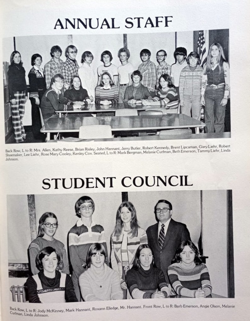 Original Vintage 1978 Pioneer Yearbook Perry Illinois High School First ...