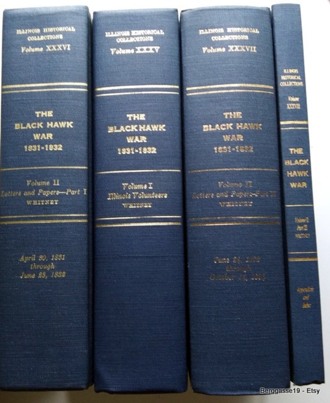 The Black Hawk War 1831-1832 4 Volume Set Collections of the - Etsy