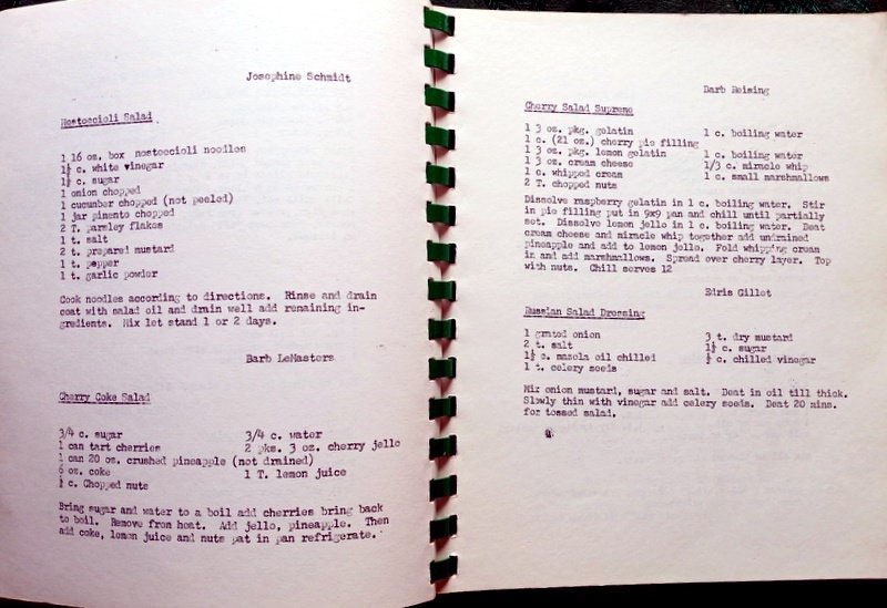 Original 1970s Holy Cross Family Cookbook Recipes Shirley Winkler ...