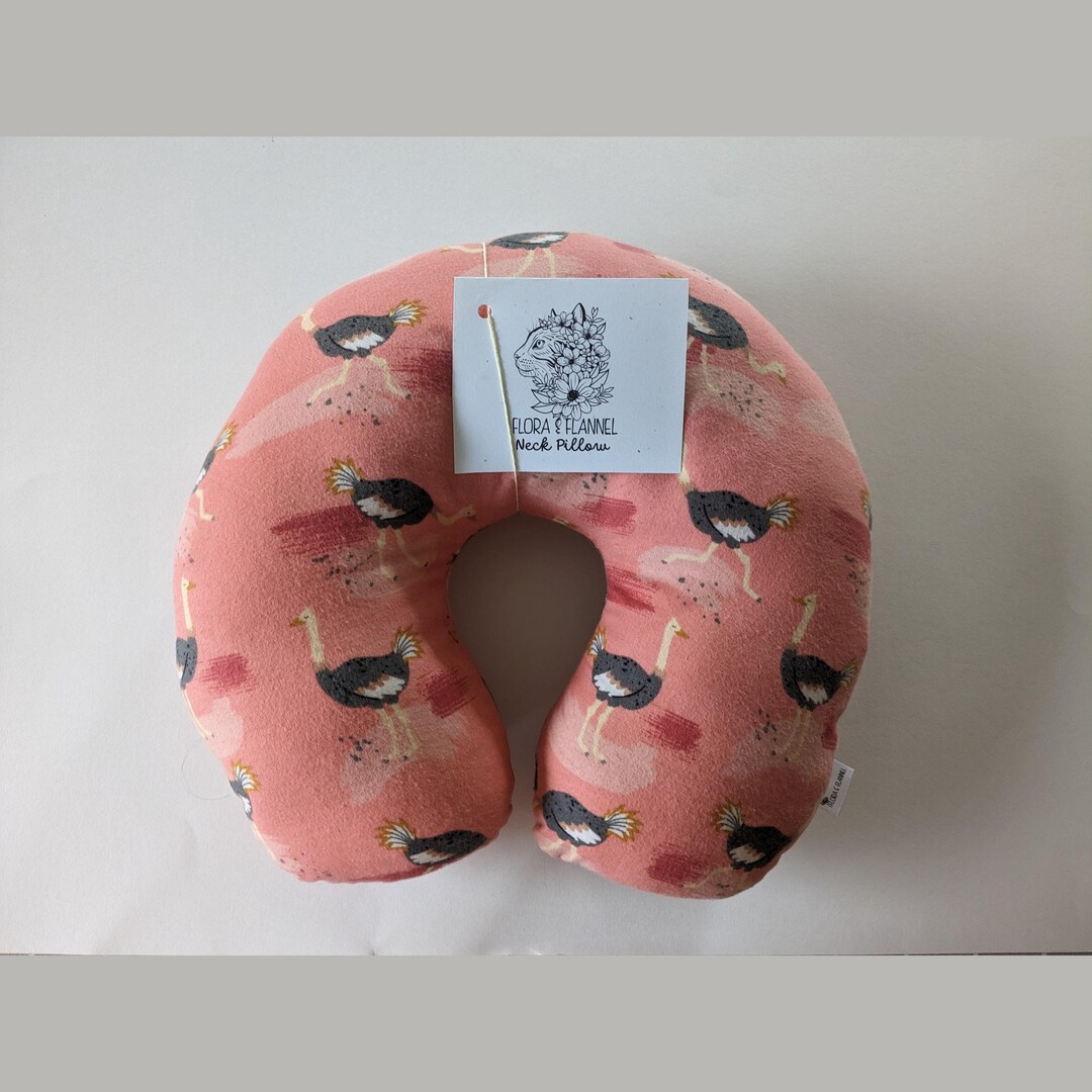 Ostrich Flannel Travel Neck Support Pillow for Kids and Adults - Etsy