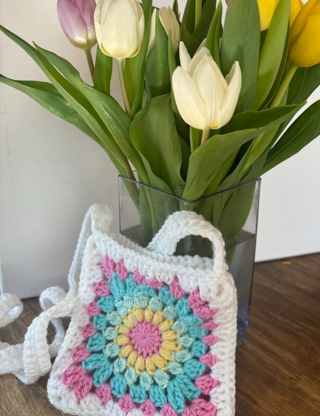 Pocket Purse – Mini Foldable Crochet Tote Bag | Handmade Gift for Girls ...
