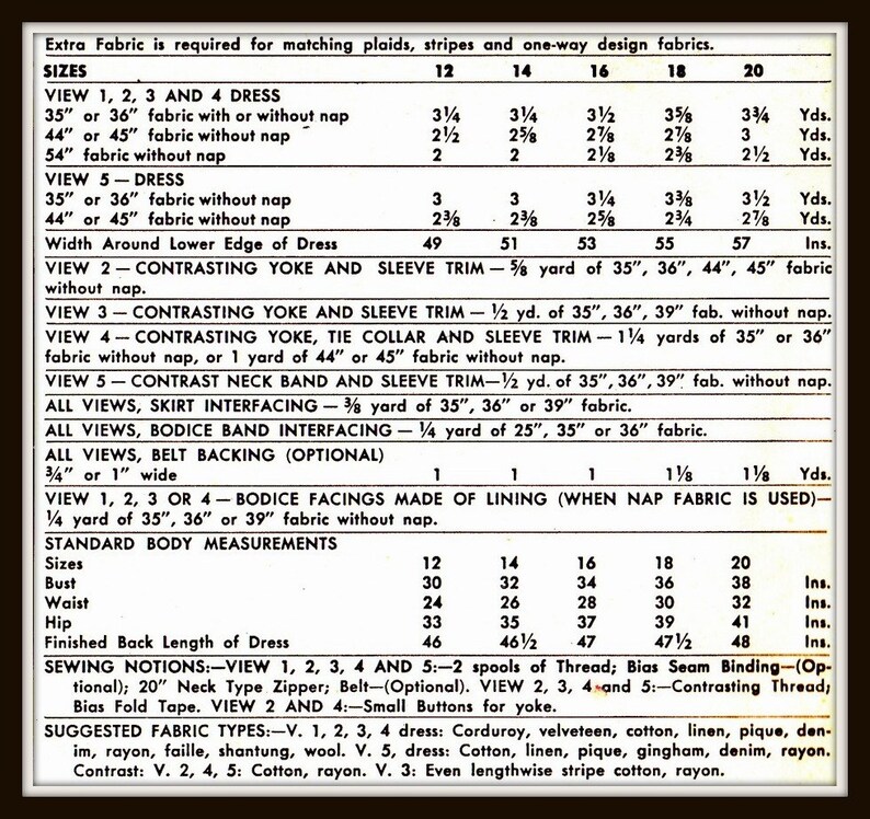 Simplicity 1410 1950's Sheath Dress With Detachable Neck Trim Size 14 ...