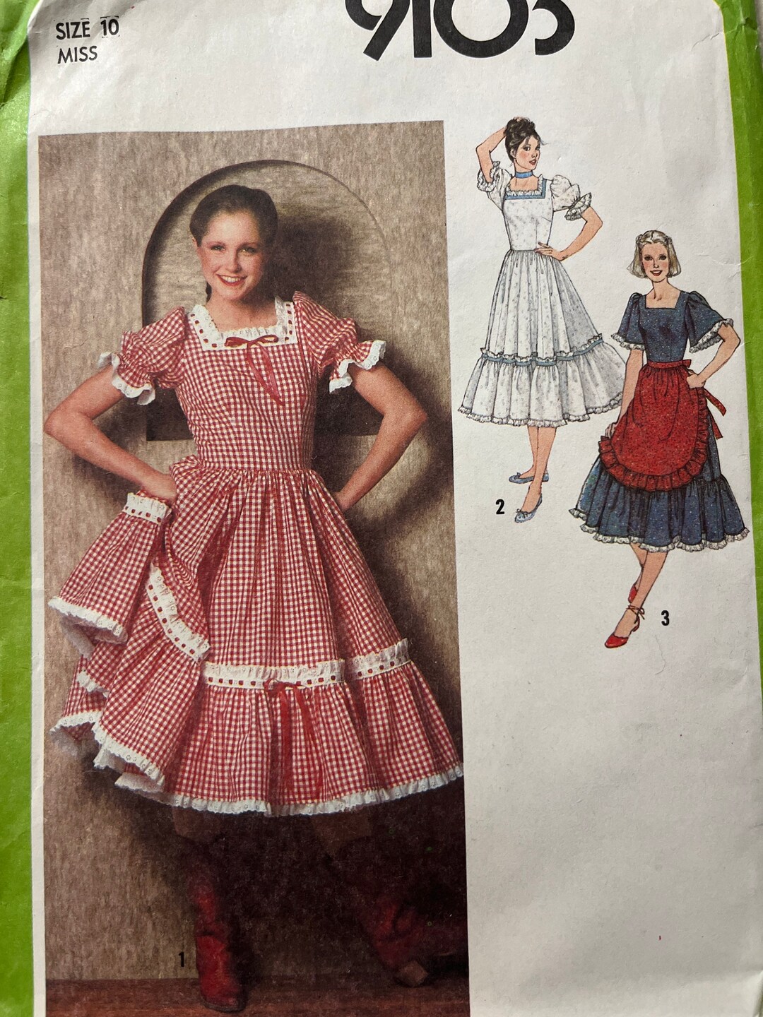 Simplicity 9103 Misses’ Dress & Apron Size 10 UNCUT - Etsy