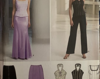 Uncut New Look Sewing Pattern 6584 Misses Tops Pants Skirts Sewing ...