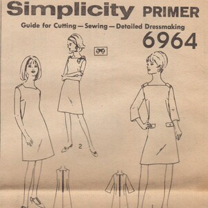 Simplicity 6964 Misses' One-piece jiffy Dress | Etsy