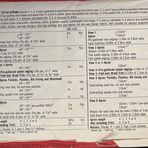 Simplicity 5725 Misses Set of Aprons. One Size. UNCUT - Etsy