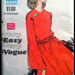 Rare Vintage Vogue 7614 Misses' One Piece Dress Size 12 UNCUT - Etsy