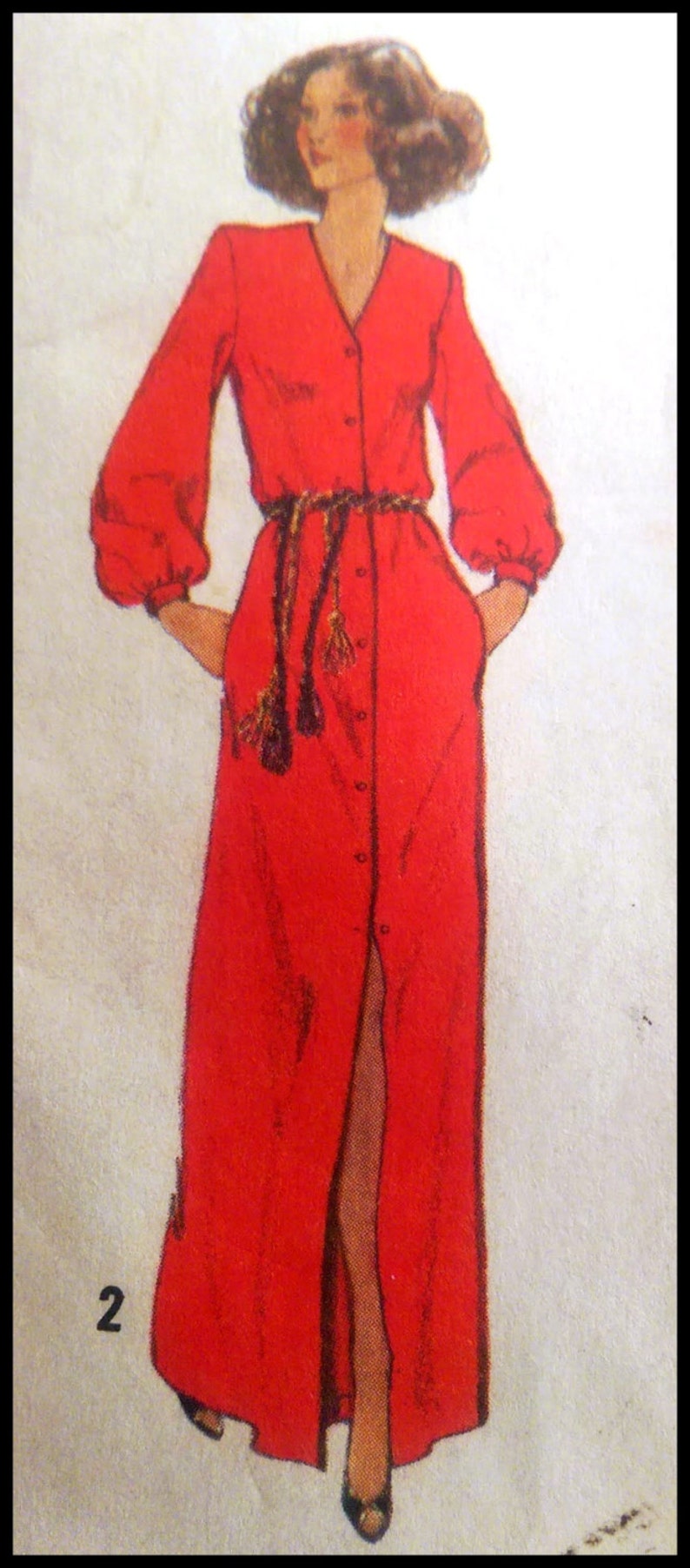 Simplicity 9107 Misses' Dress in Two Lengths and Tie Belt | Etsy