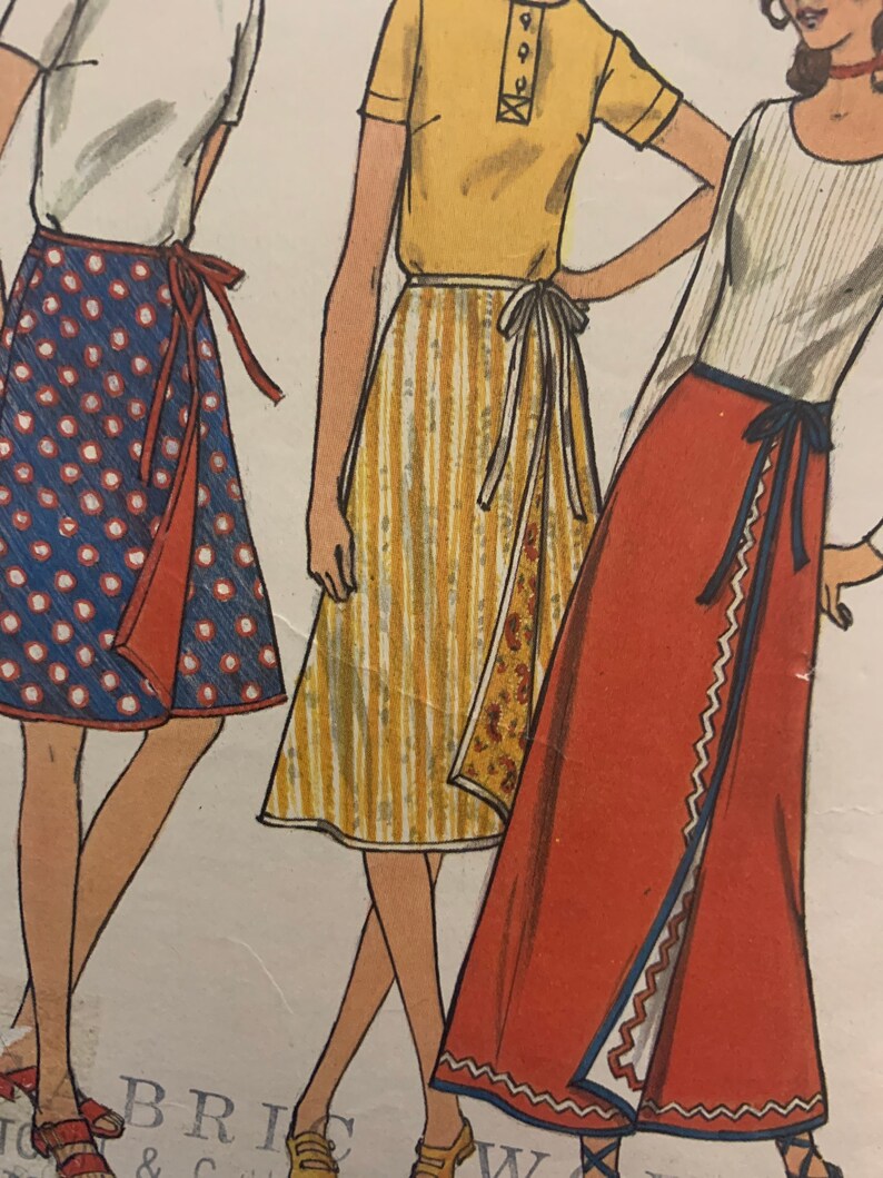 Butterick 6207 Misses Reversible Skirt. Waist 25.5 - Etsy