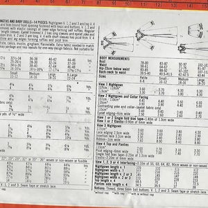 Simplicity 5738 Misses' Nightgown in Two Lengths and Baby Doll Size (10 ...