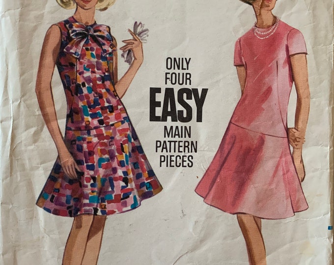 Simplicity 6964 Misses' One-piece jiffy Dress Size 14 Bust 34 UNCUT - Etsy