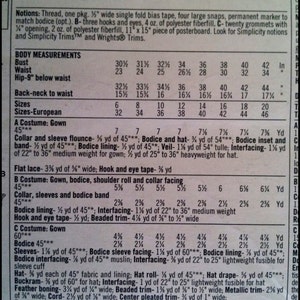 Simplicity 9929 Renaissance Costume Size 6-12 UNCUT - Etsy