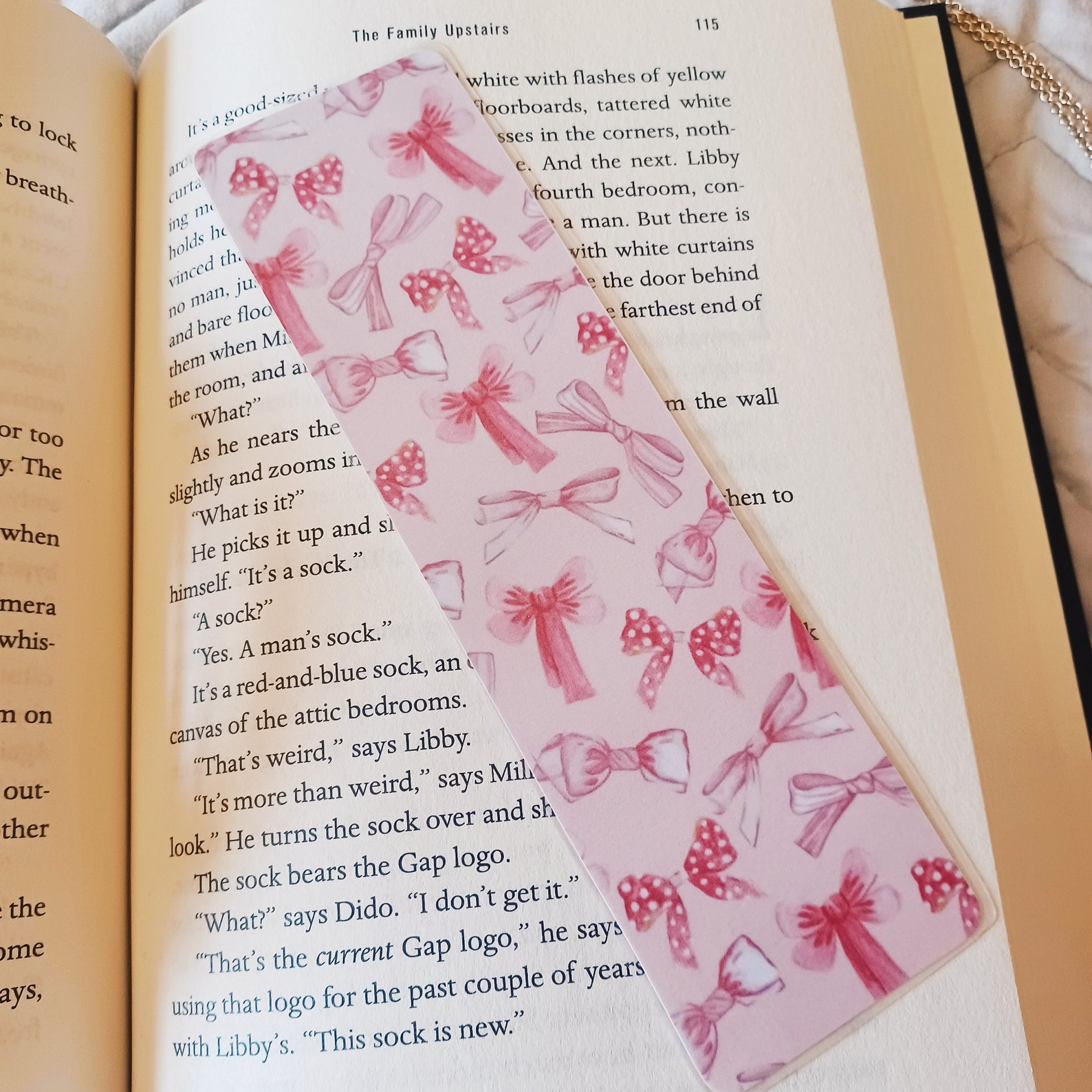 Pink Bow Bookmark Book Accessories Reader Gift Coquette - Etsy