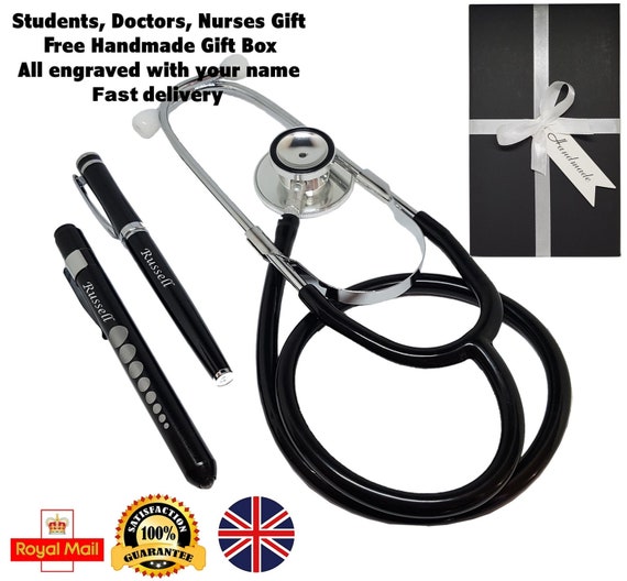 Doctors Personalised Torch Pen ID Stethoscope All in One Gift Personalized Vet Midwife Nurse Doctors Graduation Gift Etsy