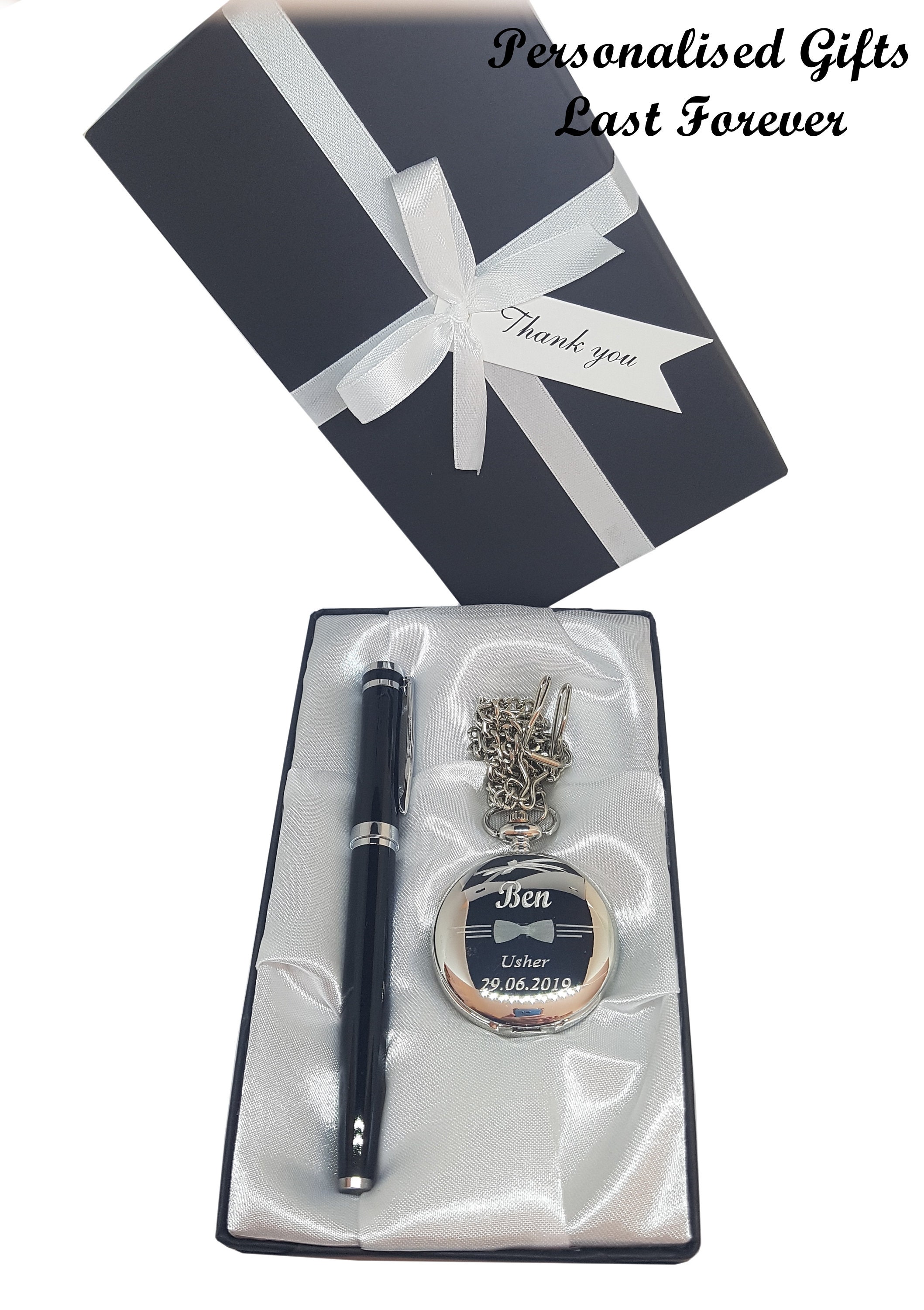 Custom Pen Set, Personalised Pocket Watch, Teacher Gift, Doctors Gift ...
